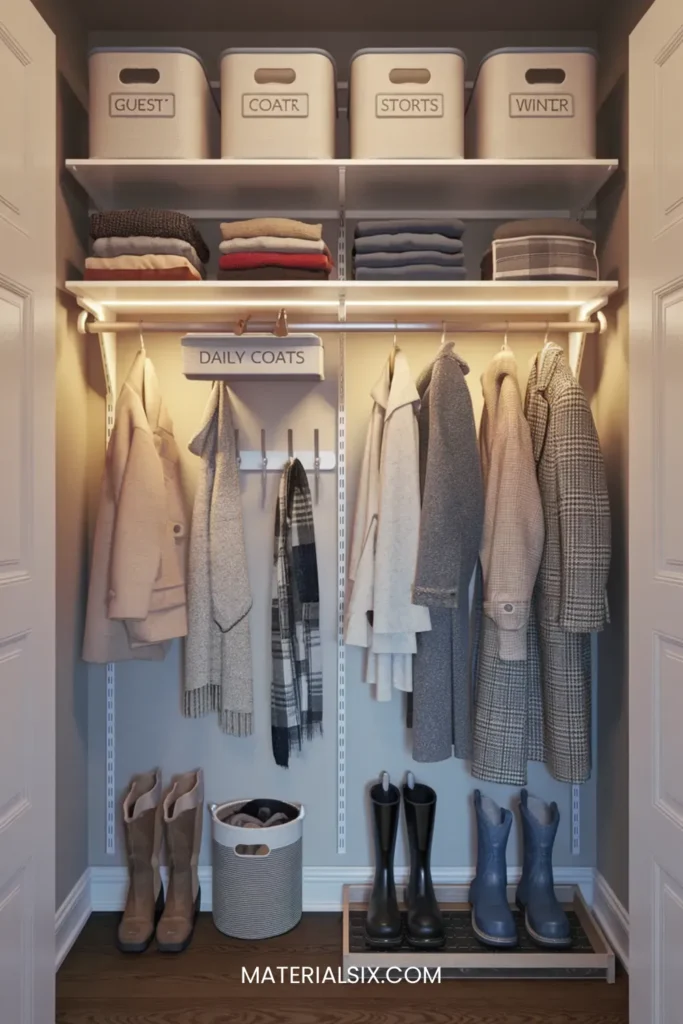 30 Winter Coat Storage Ideas to Keep Your Entryway and Coat Closet ...
