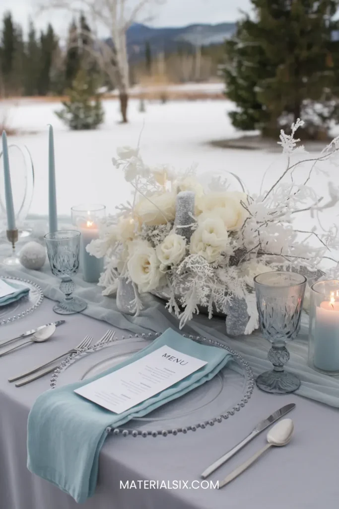 30 Winter Wedding Table Decor Ideas That Feel Magical - MaterialSix