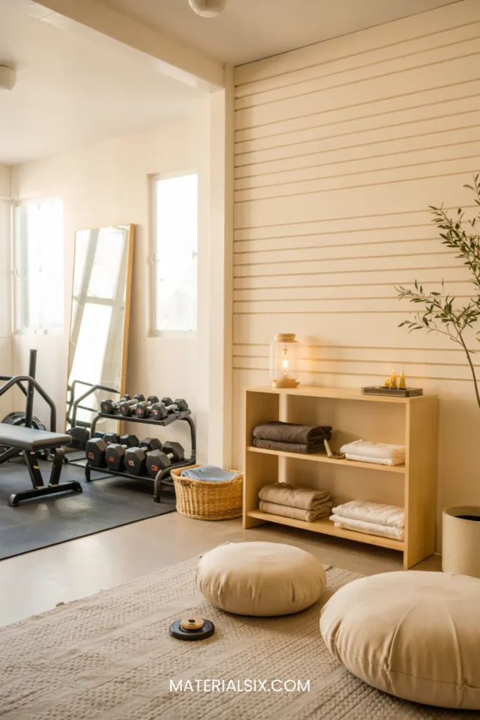 30 Home Gym Shed Ideas for a Clean, Motivating Workout Space - MaterialSix