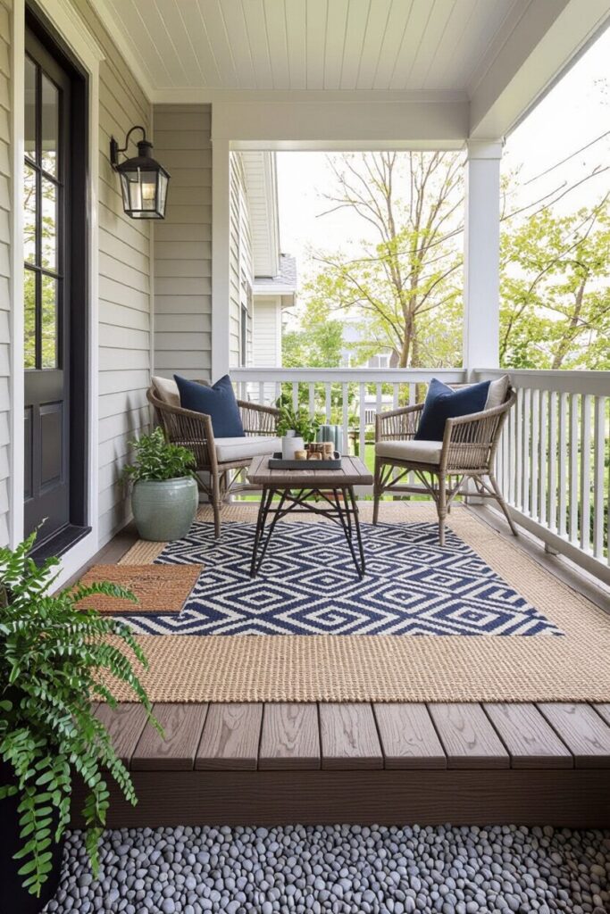 20 Inspiring Small Front Deck Decorating Ideas - MaterialSix