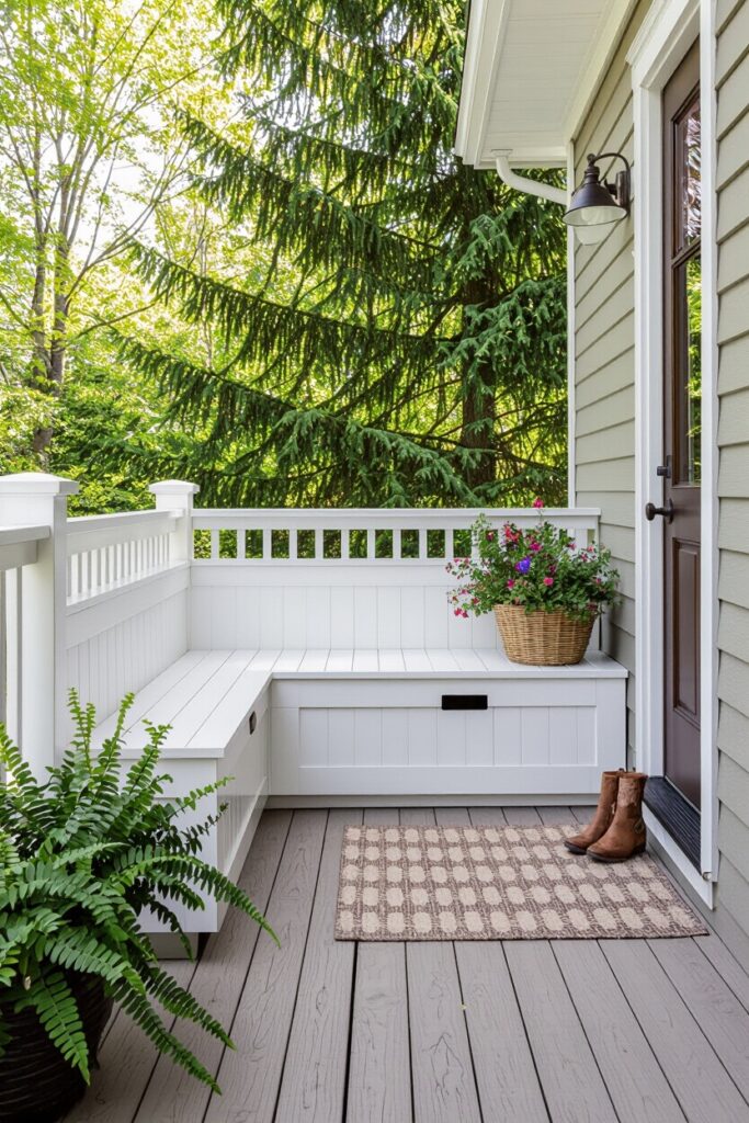 20 Inspiring Small Front Deck Decorating Ideas - MaterialSix